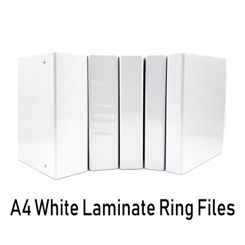 A4 PVC 4D-Ring White Laminate File - On Sale Now – Color Station Website