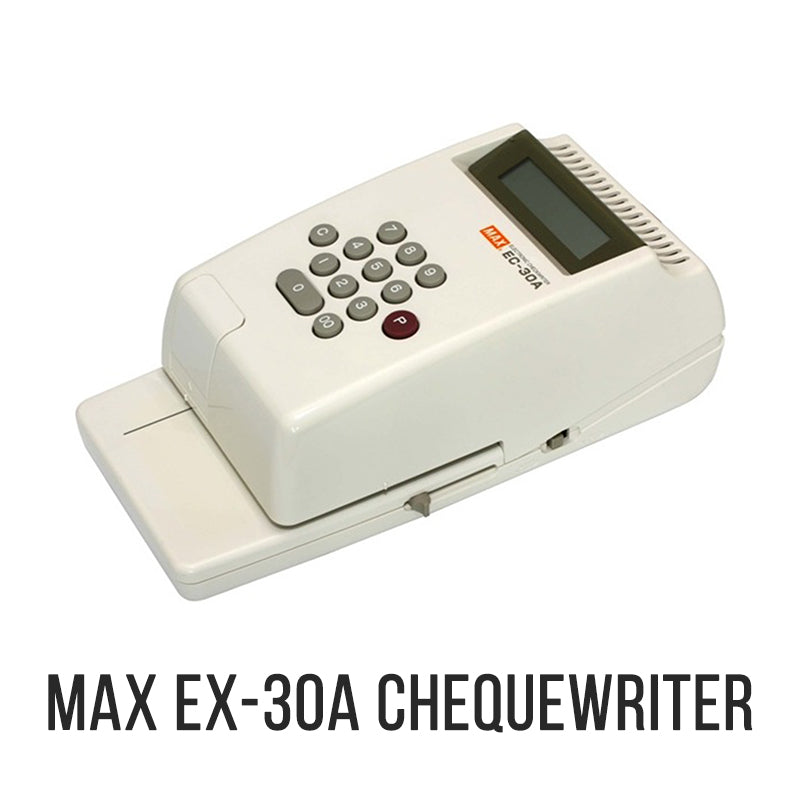 Max Electronic Checkwriter EC-30A - Start Shopping Now – Color Station ...