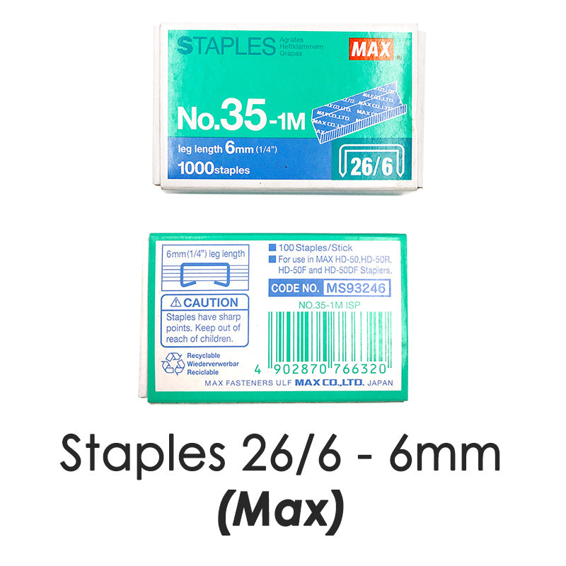 Max Staples No. 35-1M (26/6) - Hurry Now, Limited Time Offer – Color ...