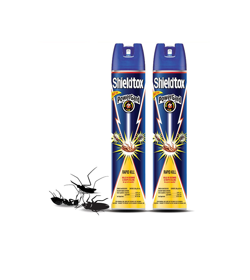 Shieldtox Powergard Rapid Kill Insect Spray (2 x 600ml) – Color Station ...