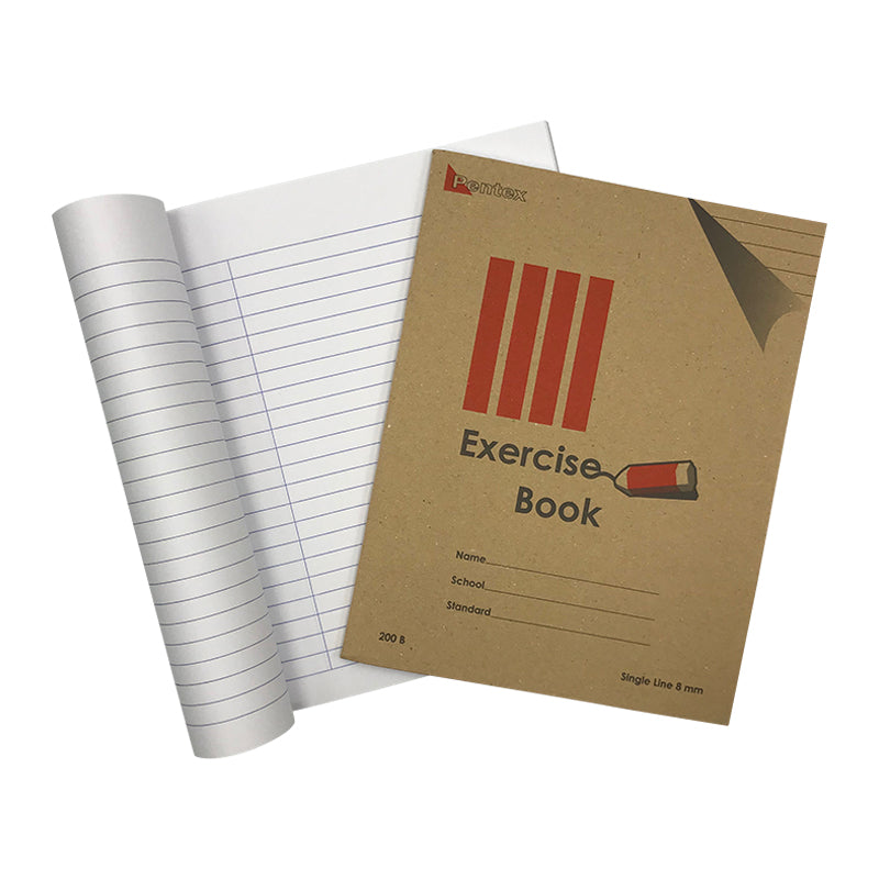 Soft Cover Exercise Book 200B (Single Line) 120 Pages – Color Station ...