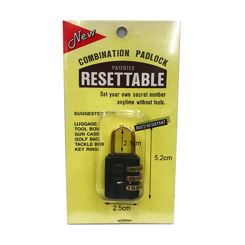 Re-settable Number Padlock (Plastic Body) - Good for you – Color ...